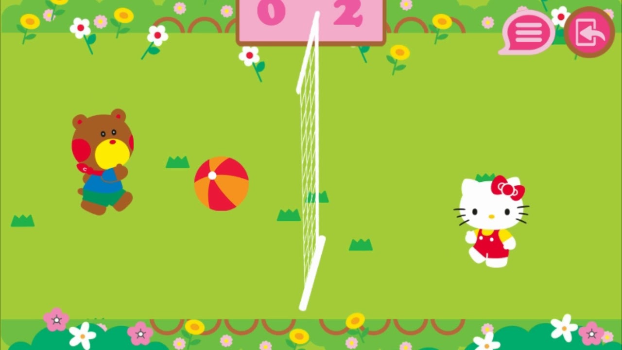 WATCH HELLO KITTY PLAY VOLLEYBALL! - YouTube