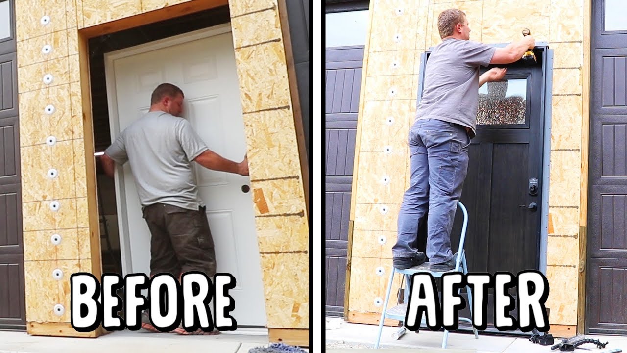 UPGRADING OUR CASTLE! (Custom Man Door Installation) - YouTube