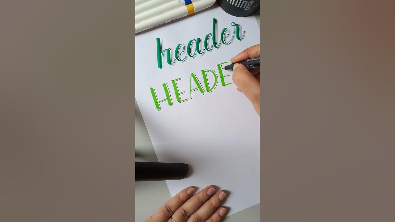 Header ideas for school projects || Title idea for projects || Header ...