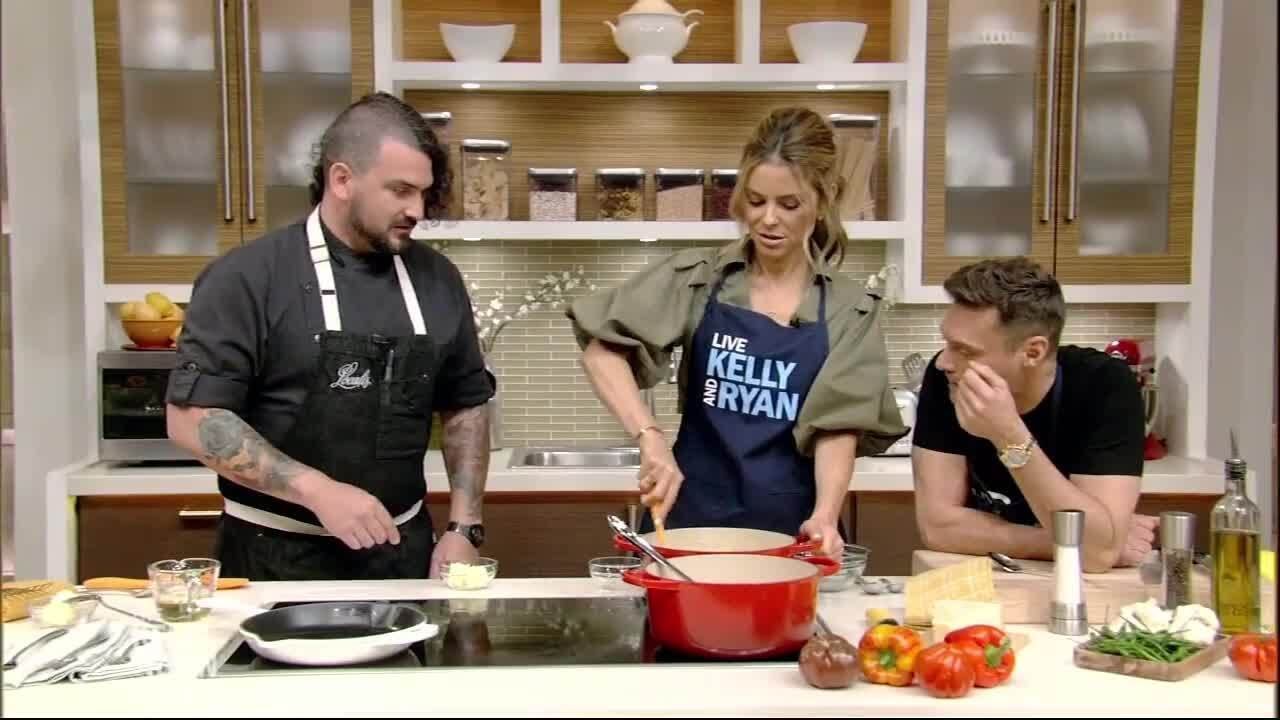 Chef Chris Barnum-Dann Makes Fluke Pan Roasted with English Pea Risotto ...