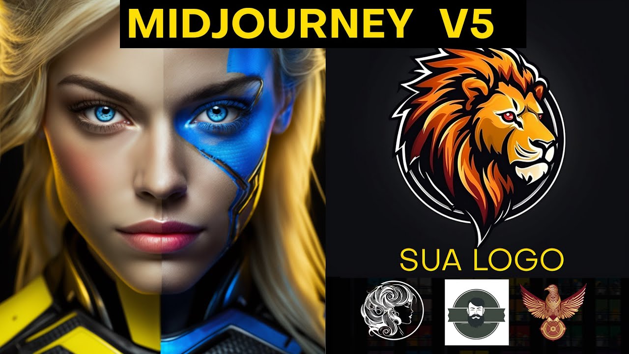 Como usar o MIDJOURNEY V5 para criar LOGOS DO ZERO sem FUNDO ...