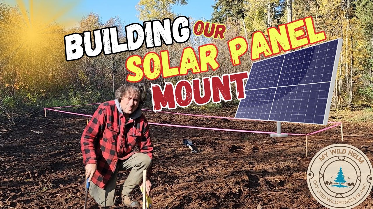 How to Build a Ground Mount Solar Rack with Storage | S2 Ep44 - YouTube