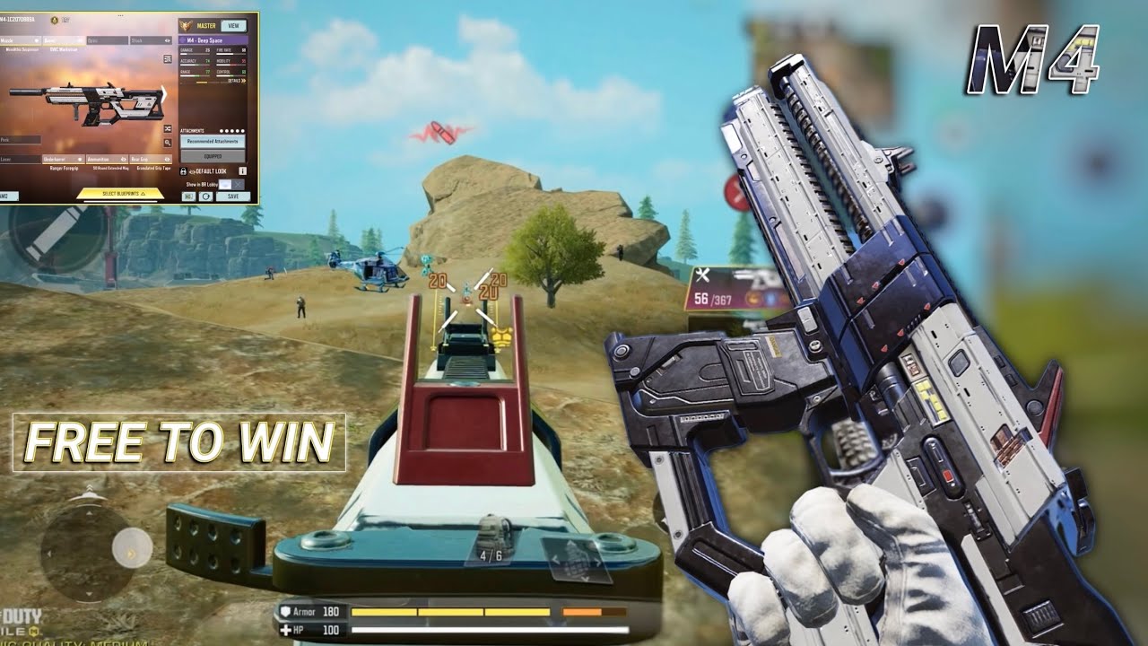 This M4 have ZERO AIM SHAKE in ANY RANGE | Best M4 GUNSMITH in CODM BR ...