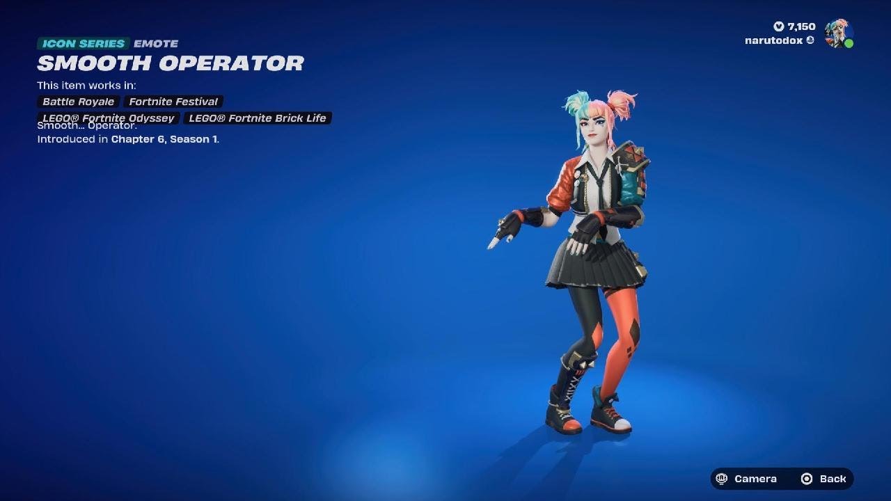 NEW Smooth Operater Emote Fortnite - YouTube