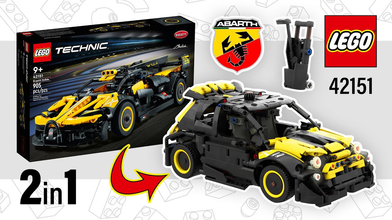 LEGO Technic Abarth & Golf Bag MOC (42151)[904 pcs] Alternate Build for ...