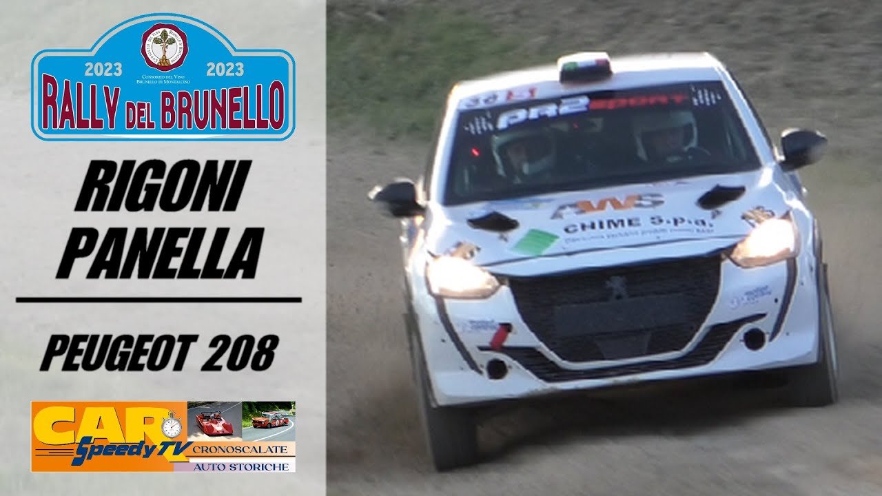 Rally del Brunello 2023 || Paolo Rigoni-Paolo Panella || Peugeot 208 ...