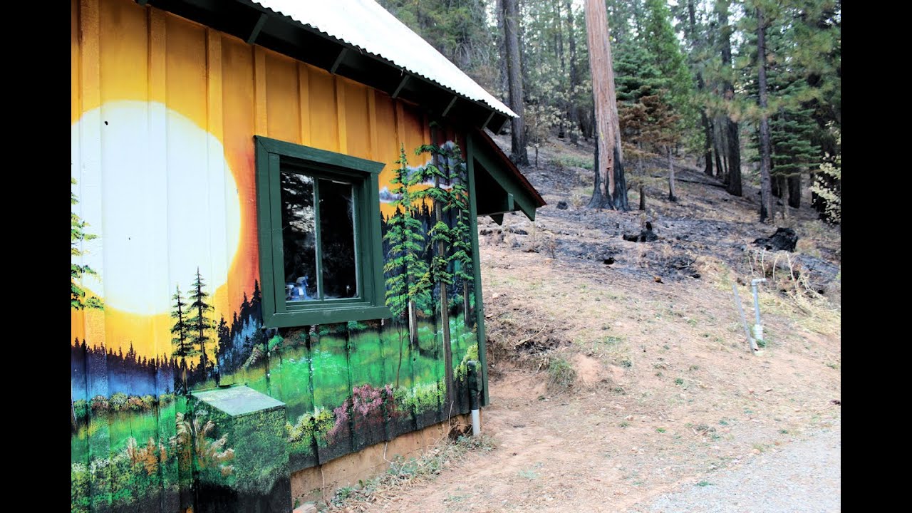 Two Murals and the North Complex Fire - YouTube