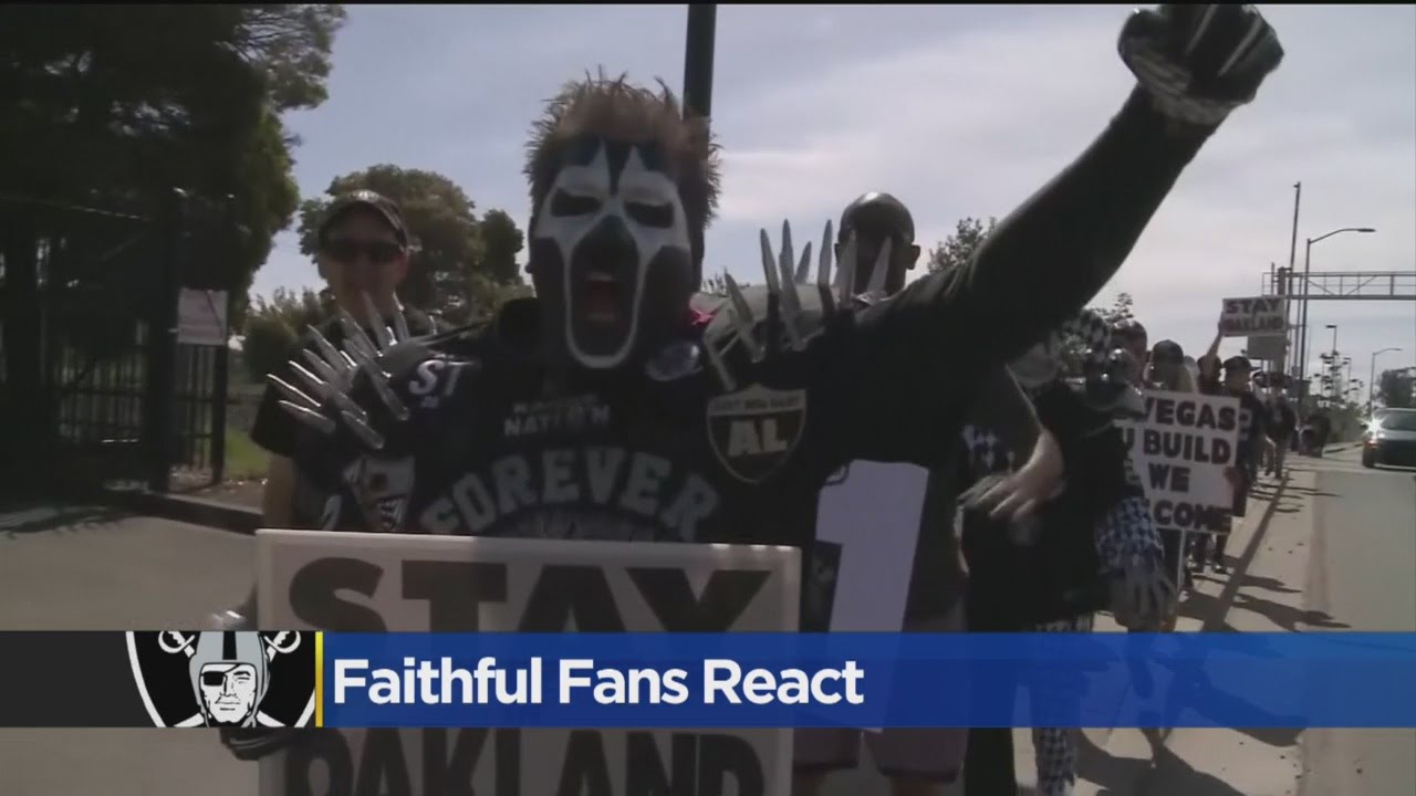 Oakland Raiders Fans Disappointed By Team's Move - YouTube