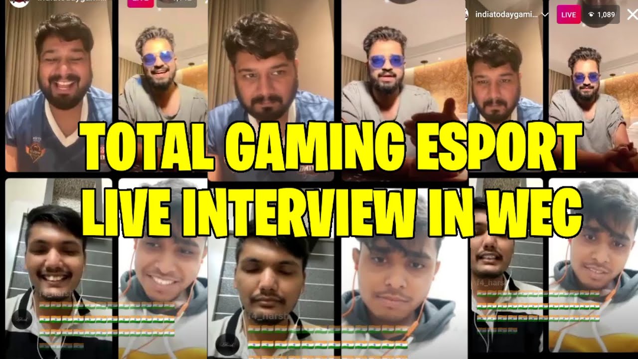 Total gaming esport live interview||Wec ||India today gaming - YouTube