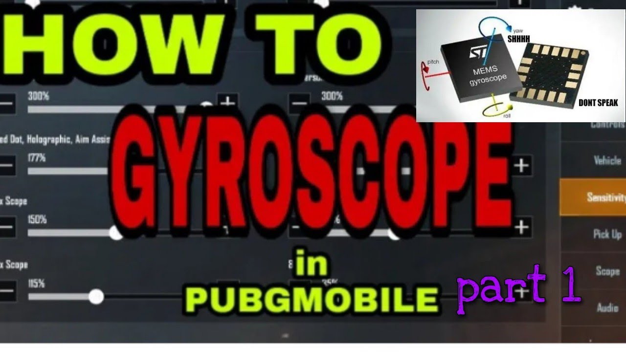 How to gyroscope in pubg - YouTube