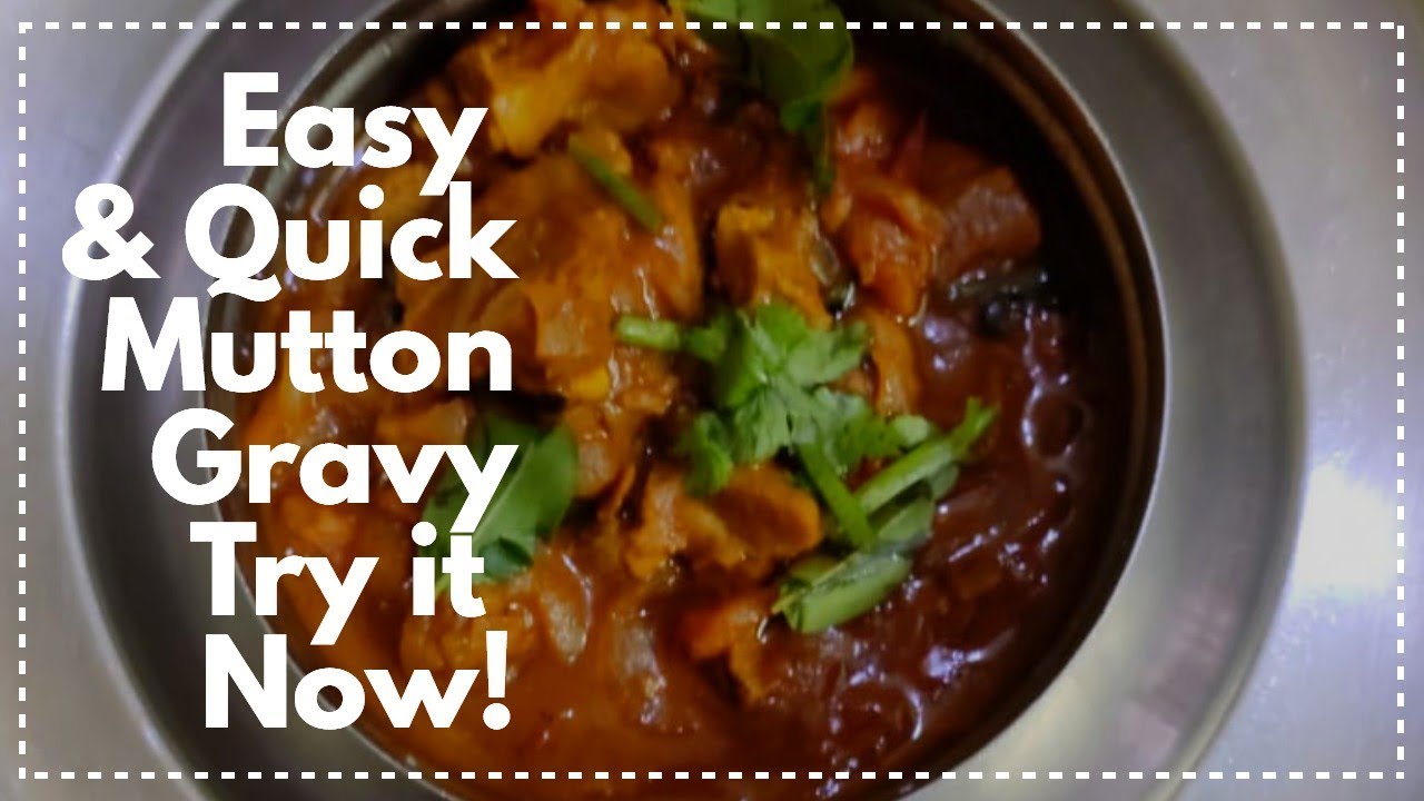 Mutton Gravy Recipe | How to make Mutton Curry in Tamil | Mutton Thokku ...