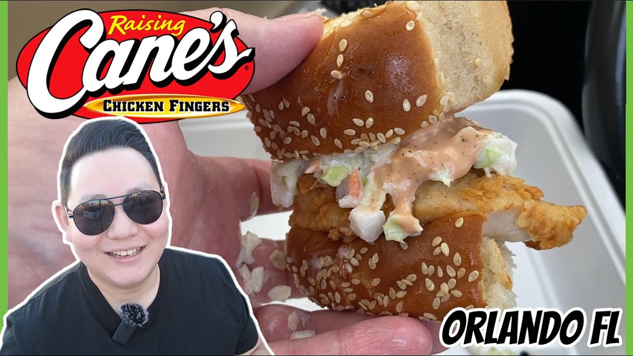 Trying Raising Canes Chicken Restaurant For The First Time! Orlando ...