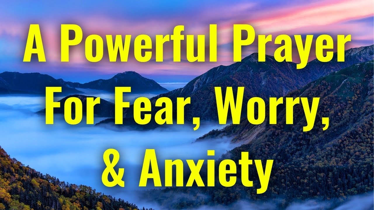 Lord God, I pray for the ability to let go of my worries & anxieties ...