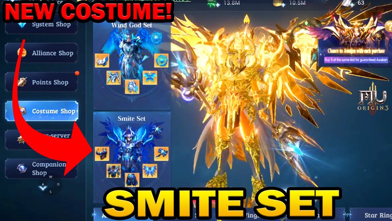 MU ORIGIN 3 ASIA - SMITE SET | COSTUME | MenchDrey - YouTube