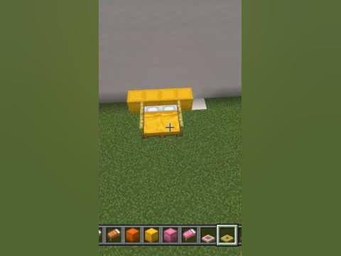 Minecraft Yellow Shulker Box Normal Bed Tutorial 🛏️ #minecraftbed #shorts - YouTube