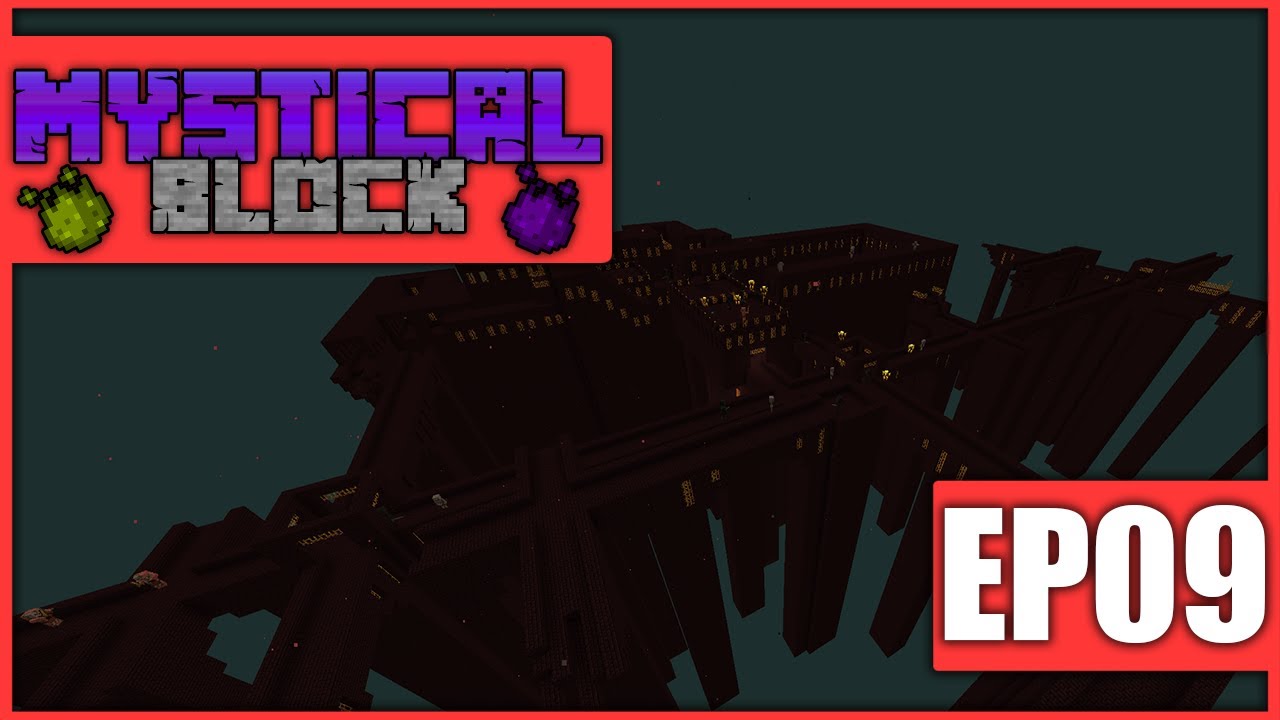 Jetpack a nether fortress! - EP9 - Mystical Block - YouTube