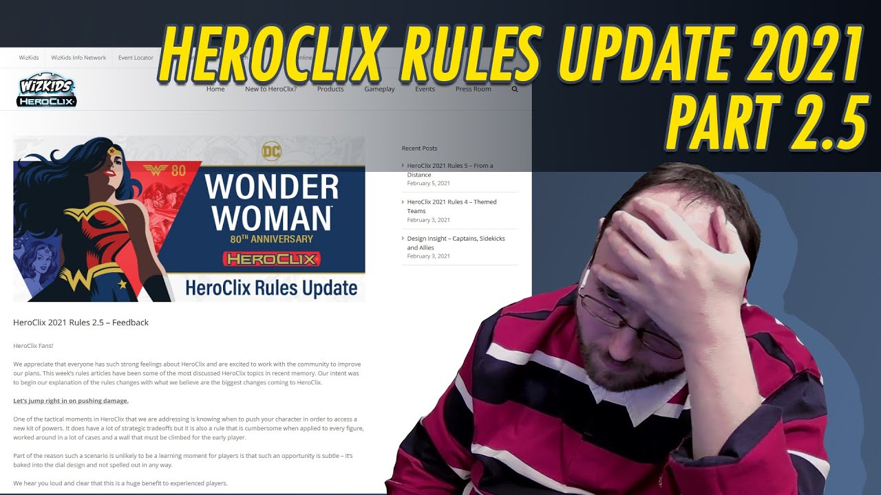 Heroclix - Heroclix 2021 Rules 2.5 : Feedback - Feedback - YouTube