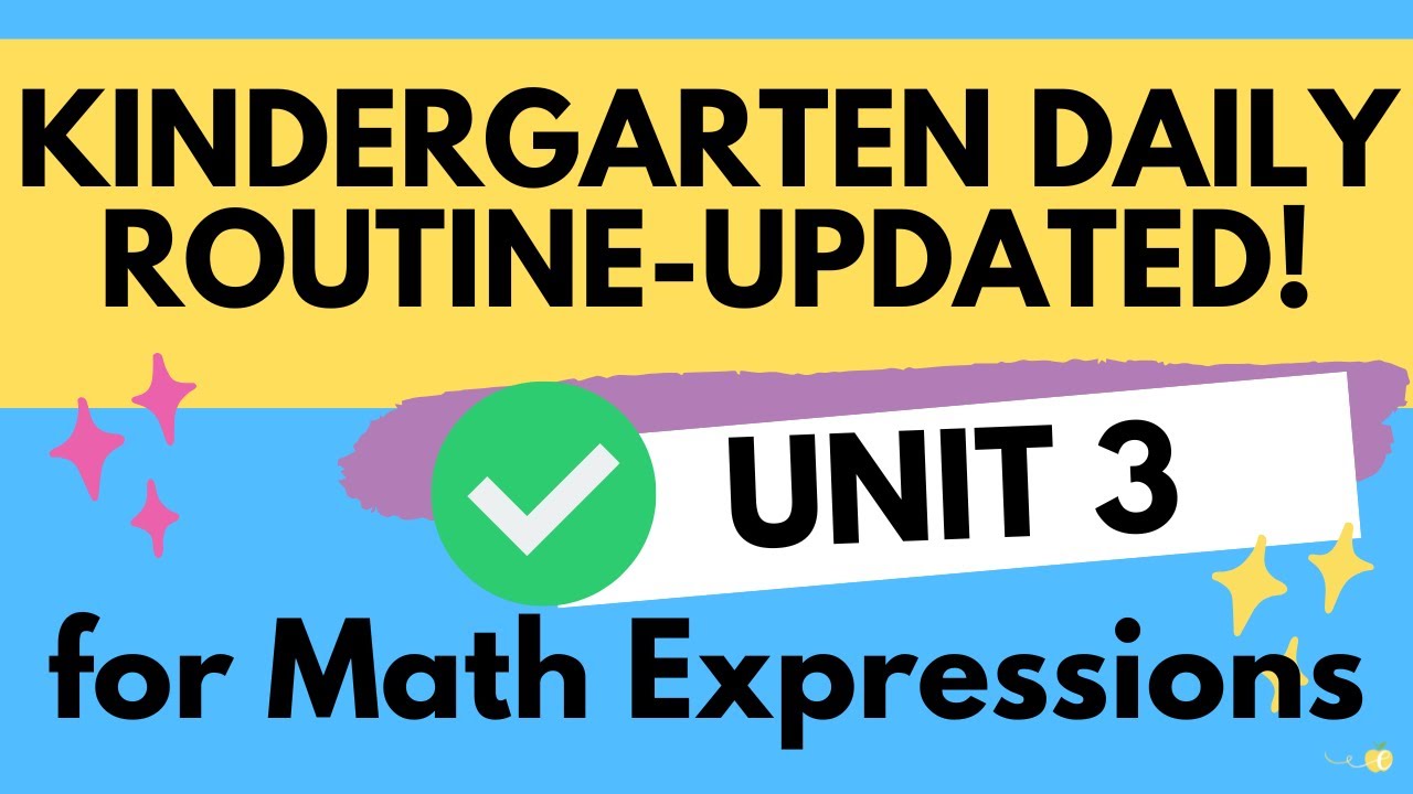 Kindergarten Math Expressions Unit 3 Daily Routines - UPDATED - YouTube