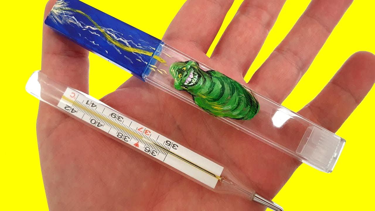 DIY Ghostbusters! It's not scary to get sick with such a thermometer ...