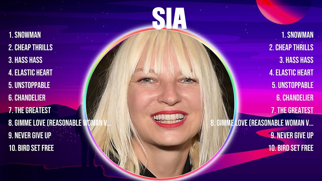 Sia The Best Music Of All Time ️ Full Album ️ Top 10 Hits Collection ...