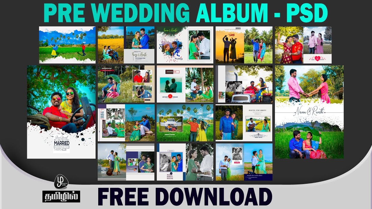 new pre wedding design pre wedding album design psd free download new ...
