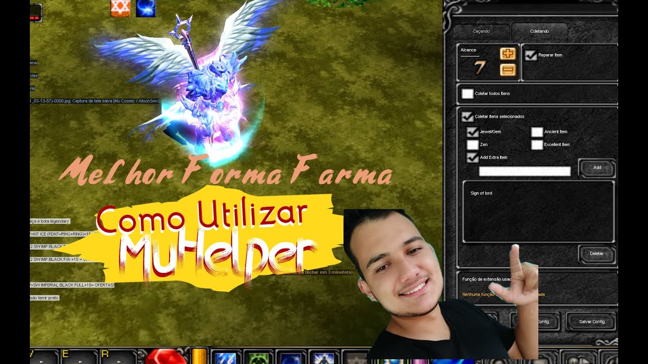Como Usar MuHelper Boot MuOnline MuCosmic - YouTube