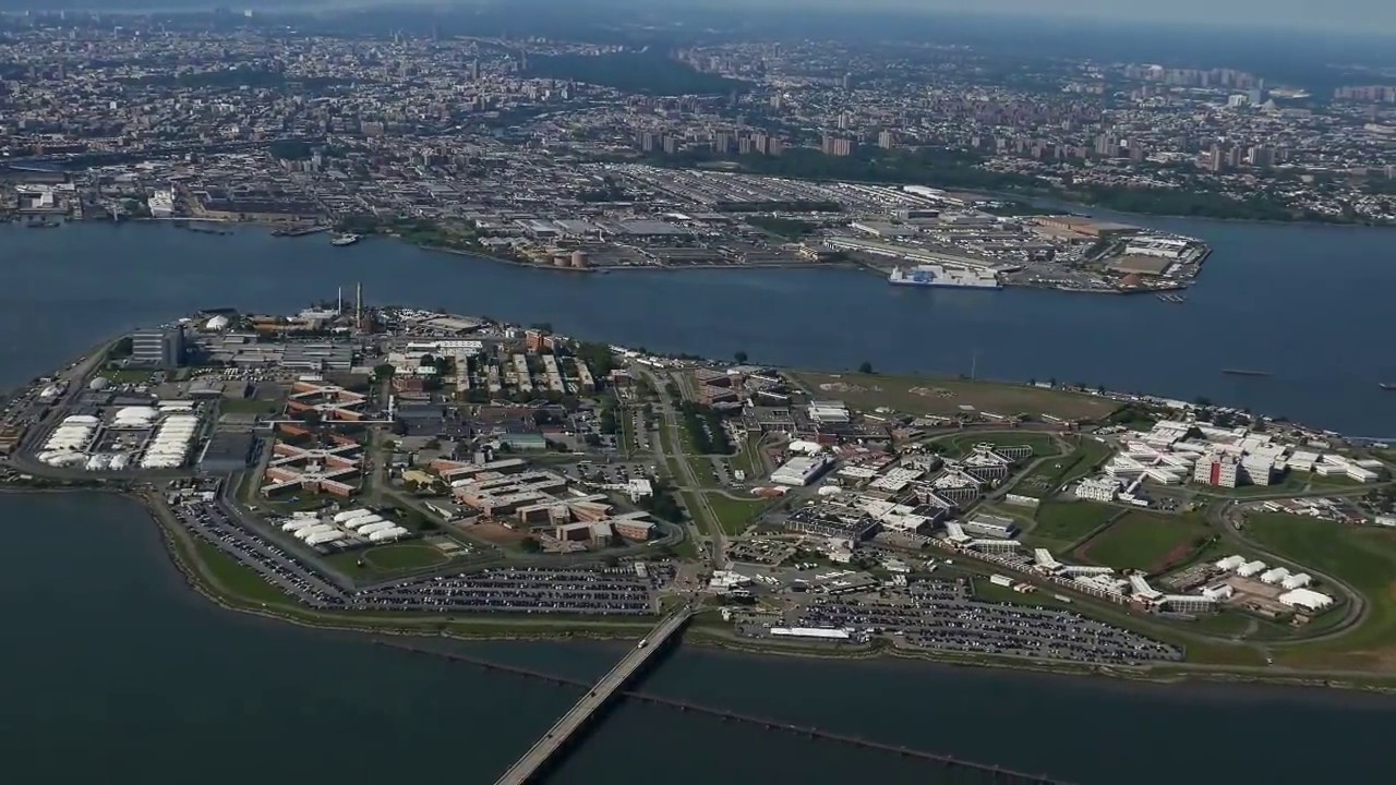 New York City: Rikers Island Jail (2) (aerial) - YouTube