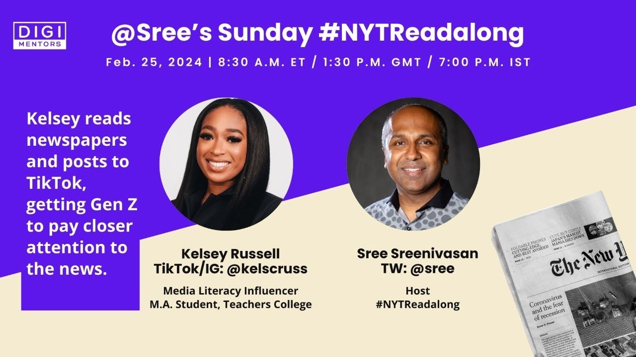 NYTReadalong | Kelsey Russell (Media Literacy Influencer) - YouTube