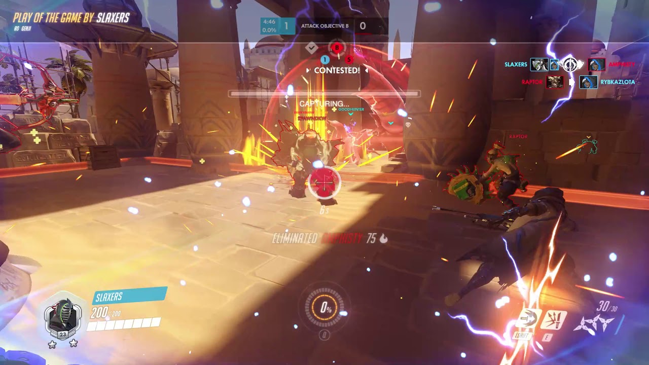 Overwatch Genji Nano Blade 4 Kills - YouTube