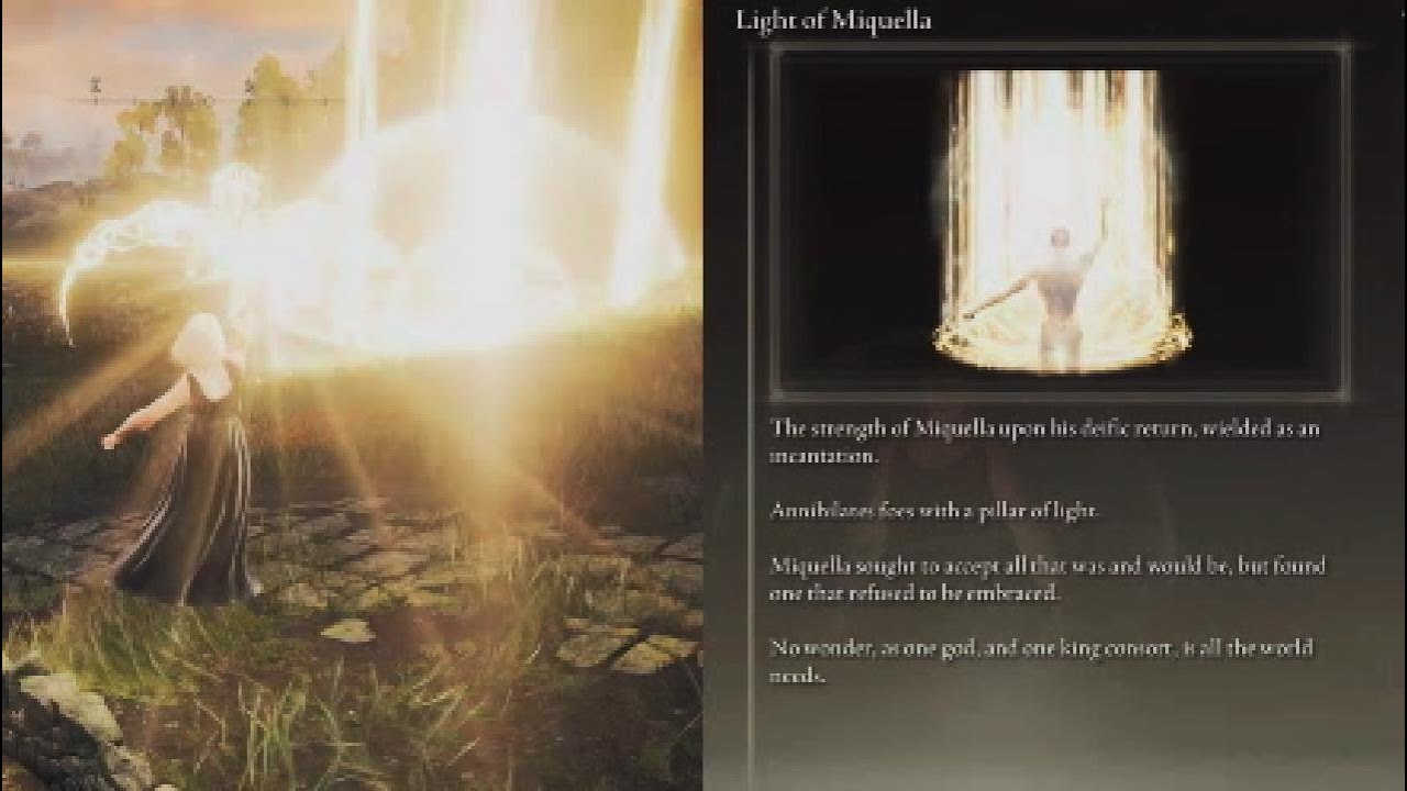 Elden Ring DLC Light of Miquella Boss Spell Demonstration and Location ...