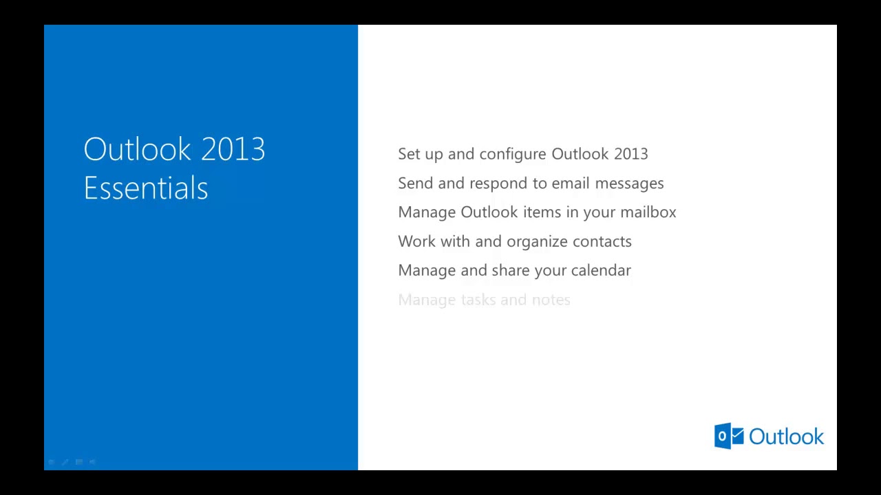 Microsoft Outlook 2013 - Module 1: Introduction Course Introduction ...