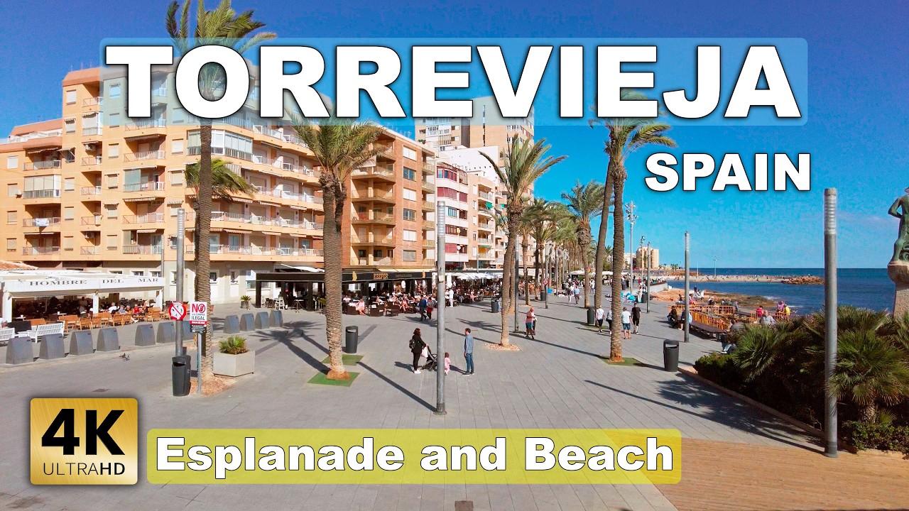 Torrevieja - Esplanade and Beach, Autumn, Spain | Costa Blanca ...