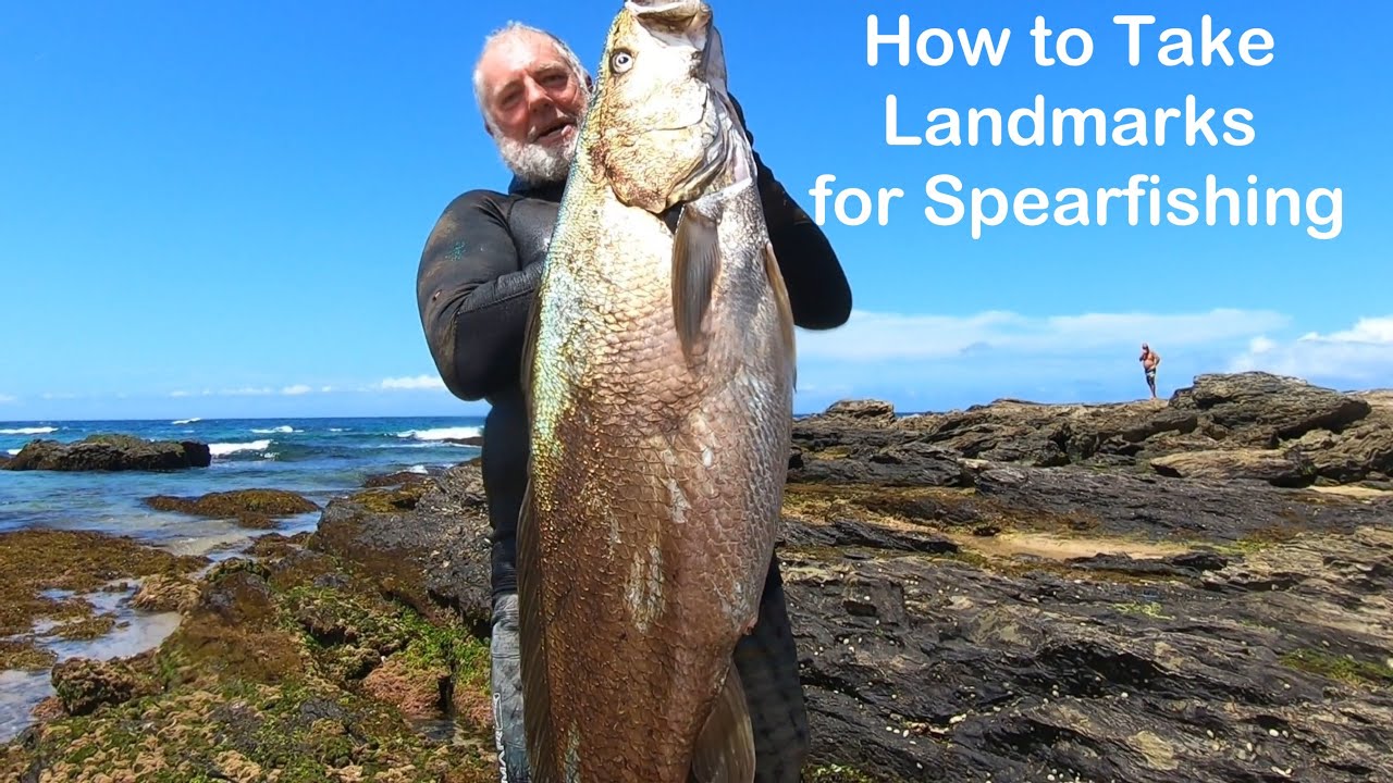 How to take and use landmarks for spearfishing - YouTube