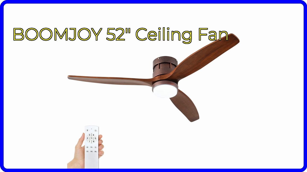 REVIEW (2024): BOOMJOY 52" Ceiling Fan. ESSENTIAL details. - YouTube