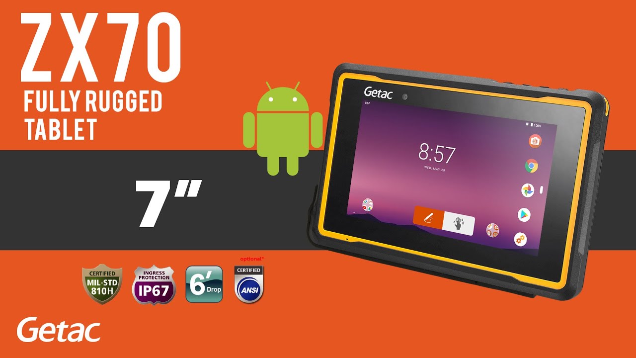 GETAC ZX70 7” fully rugged Android™ - YouTube