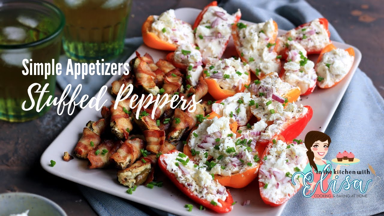 Stuffed Peppers Two Ways | Simple Appetizers - YouTube