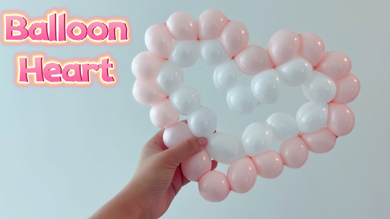How to Make a Balloon Heart in 3 Min | Easy DIY Balloon Art Tutorial 🎈 ...