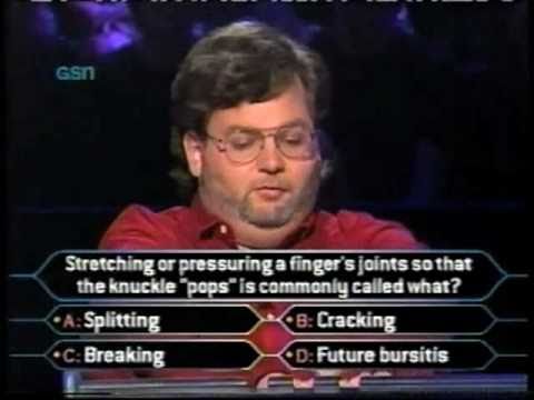 Jon Futrell on Who Wants to be a Millionaire $0 dollar Winners special ...