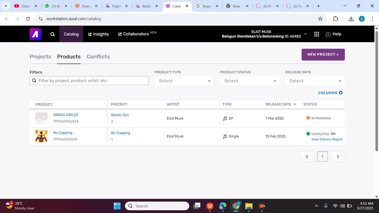 Awal Music Distribution Dashboard: How to Setup Payment details and ...
