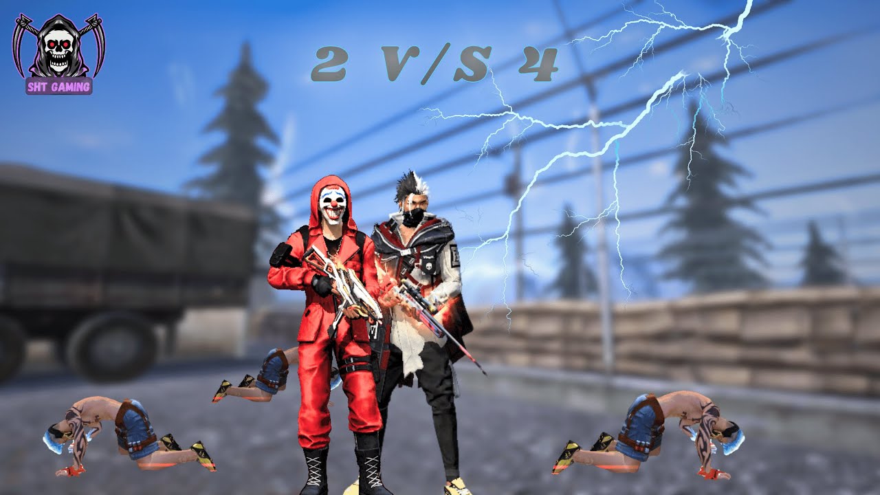 Free Fire BR Rank First Match New Season Rank Posh 2 V/S 4 gameplay ...