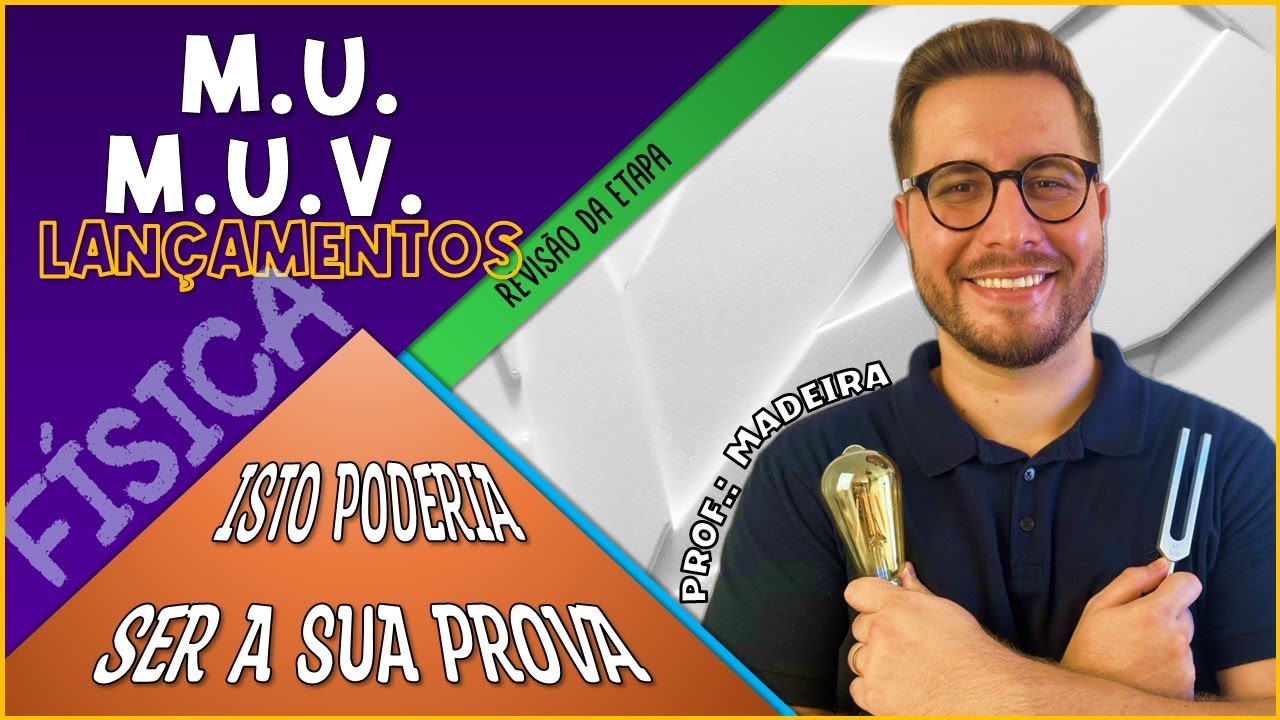 Isto poderia ser a sua prova - MU, MUV e Lançamentos - Física com o ...