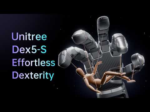 Unitree Introducing: Unitree Dex5-S Dexterous Hand 22 Degrees of Freedom 1:1 Real-Hand Size