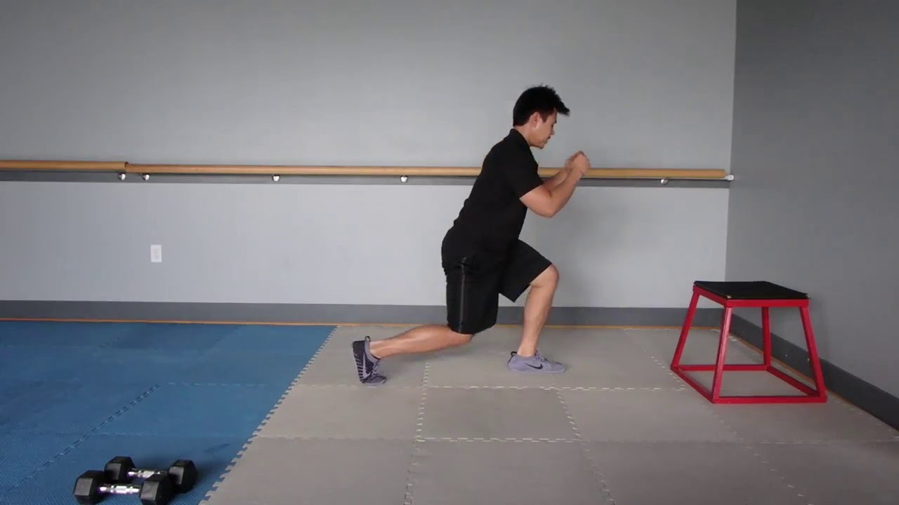 Alternating Plyo Lunge - YouTube