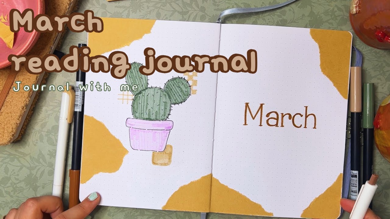 March Reading Journal Setup | Journal with me - YouTube