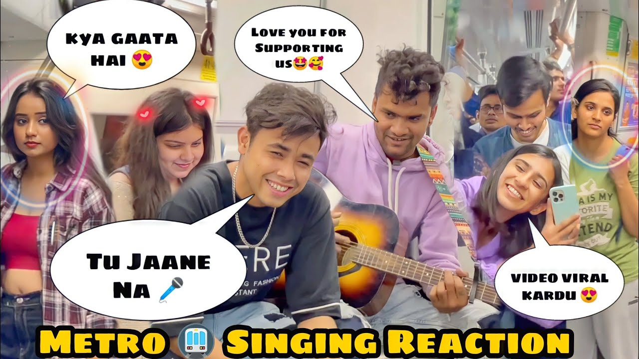 Best Metro Singing Reaction In India Bollywood Songs Amazing Metro ...