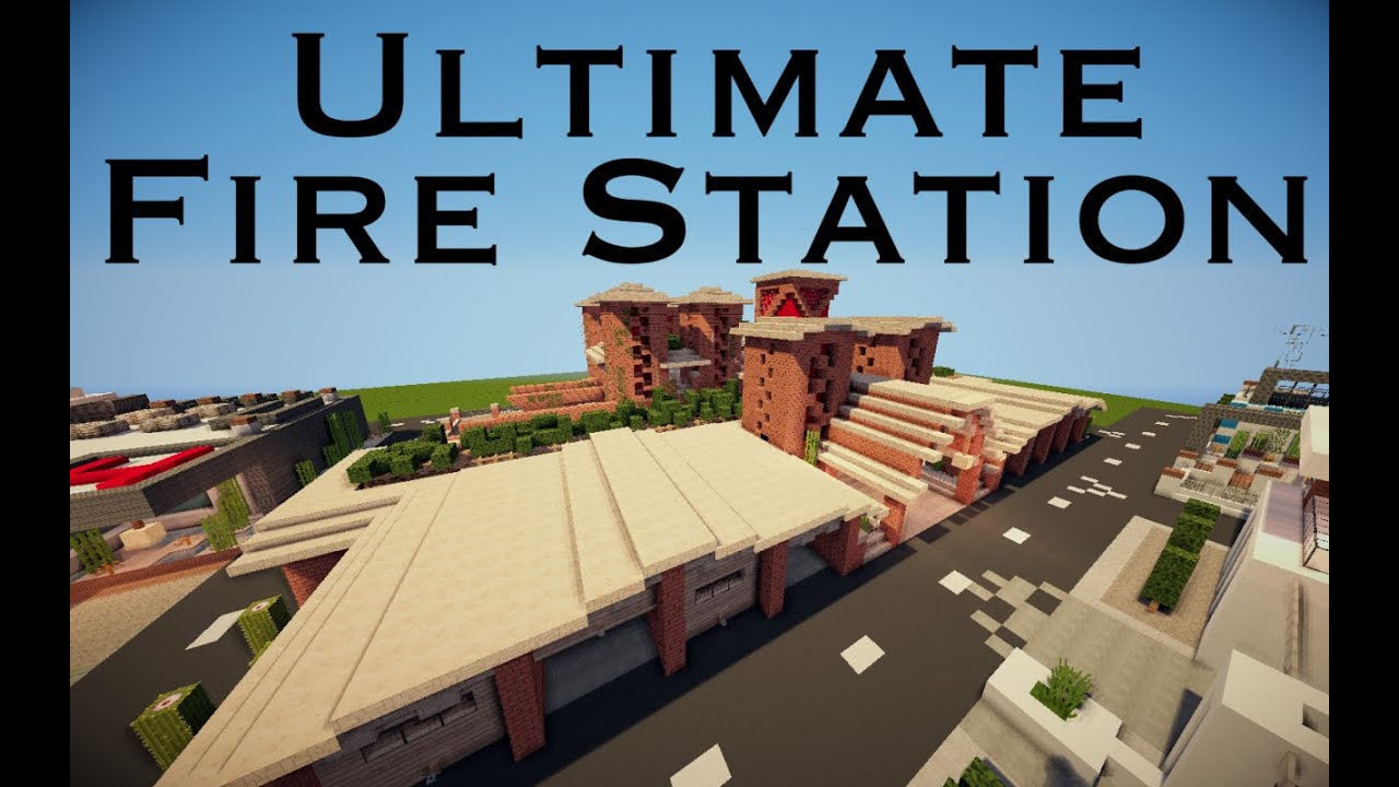 Minecraft Ultimate Fire Station - Time-lapse - YouTube
