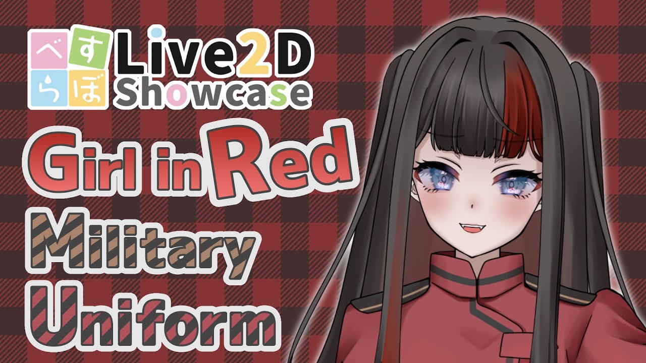 [Live2D Showcase] Girl in Red Military Uniform [Vtuber] - YouTube