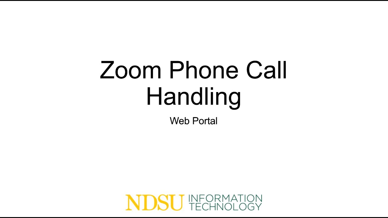 Zoom Phone Call Handling (2:25) - YouTube