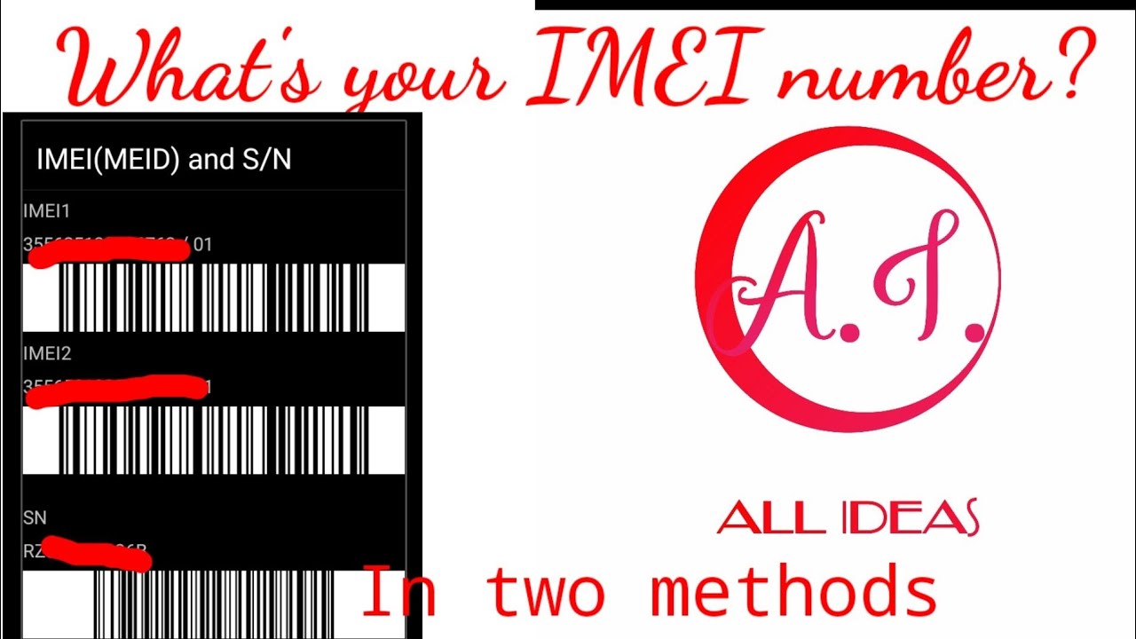 How to see your IMEI number || two method|| #allideas - YouTube