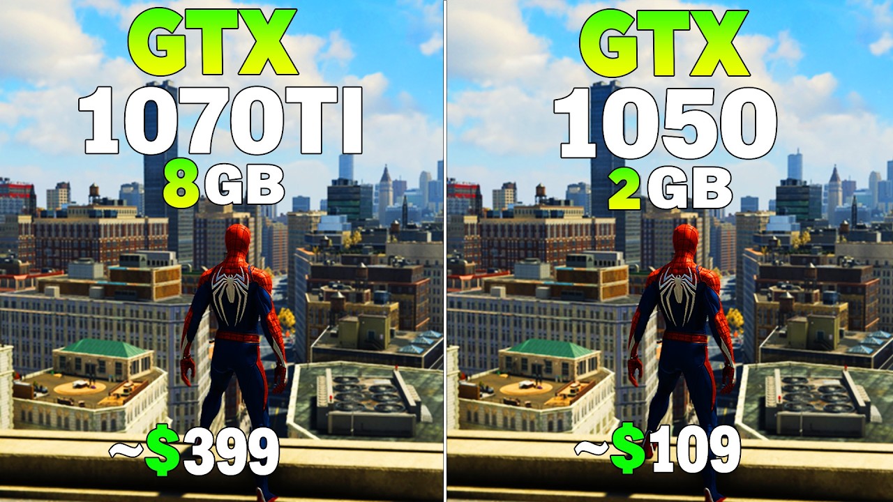 GTX 1050 Vs GTX 1070 Tİ - Test in 12 Games - YouTube